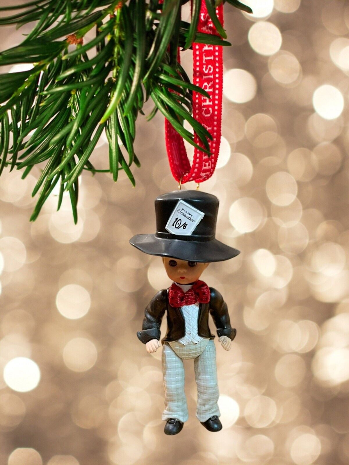 Ornament Madame Alexander 2010 Mad Hatter Alice & Wonderland 5" Figure ...