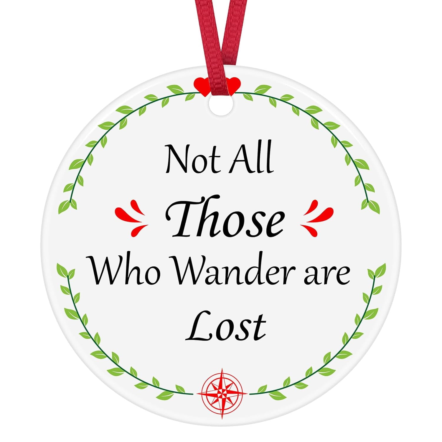 Ornament Not All Those Who Wander are Lost Inspirational Men Wanderer ...