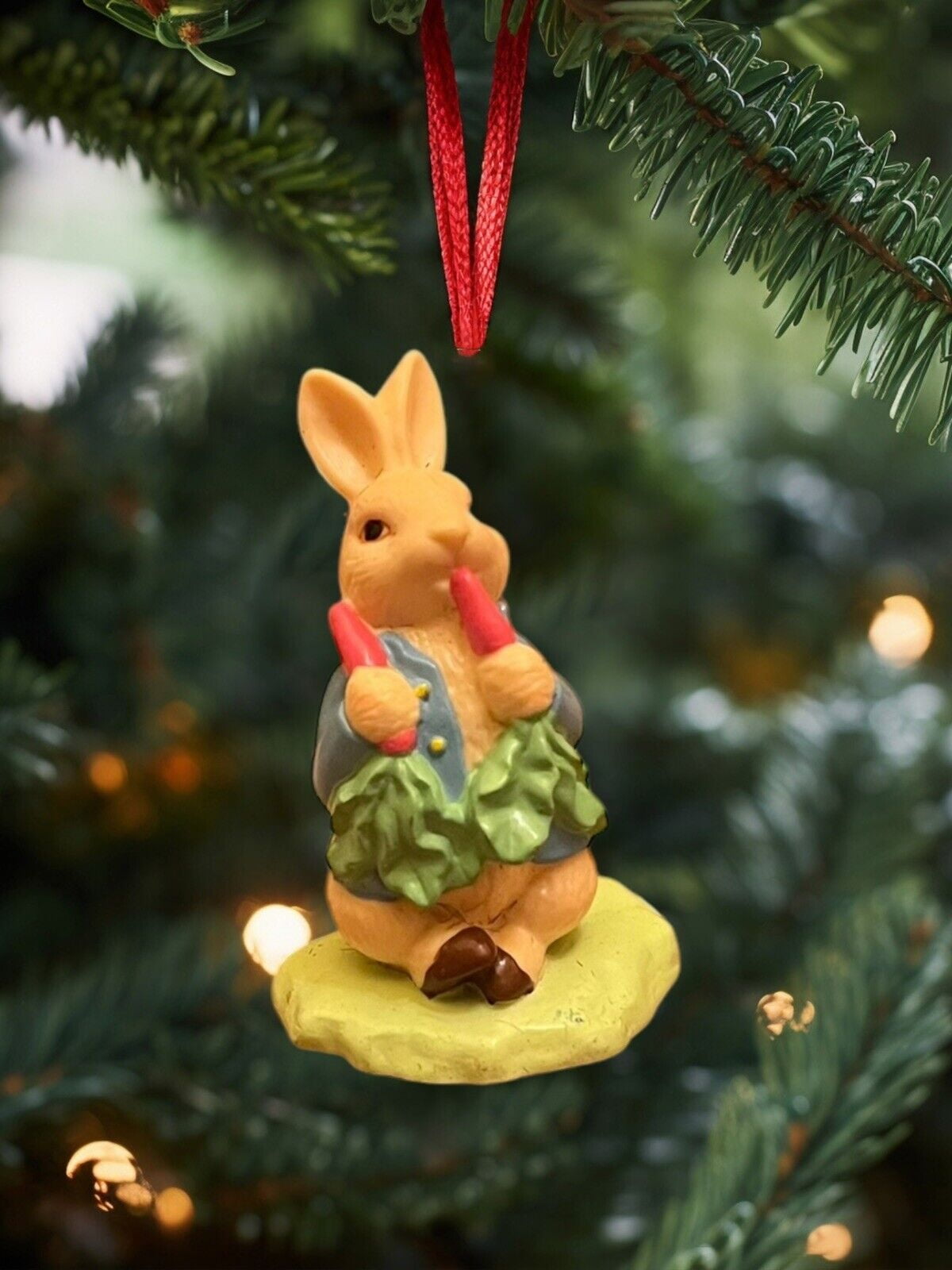 Ornament Peter Rabbit Carrot 3” Pvc Figurine Figure Rare Easter Gift ...