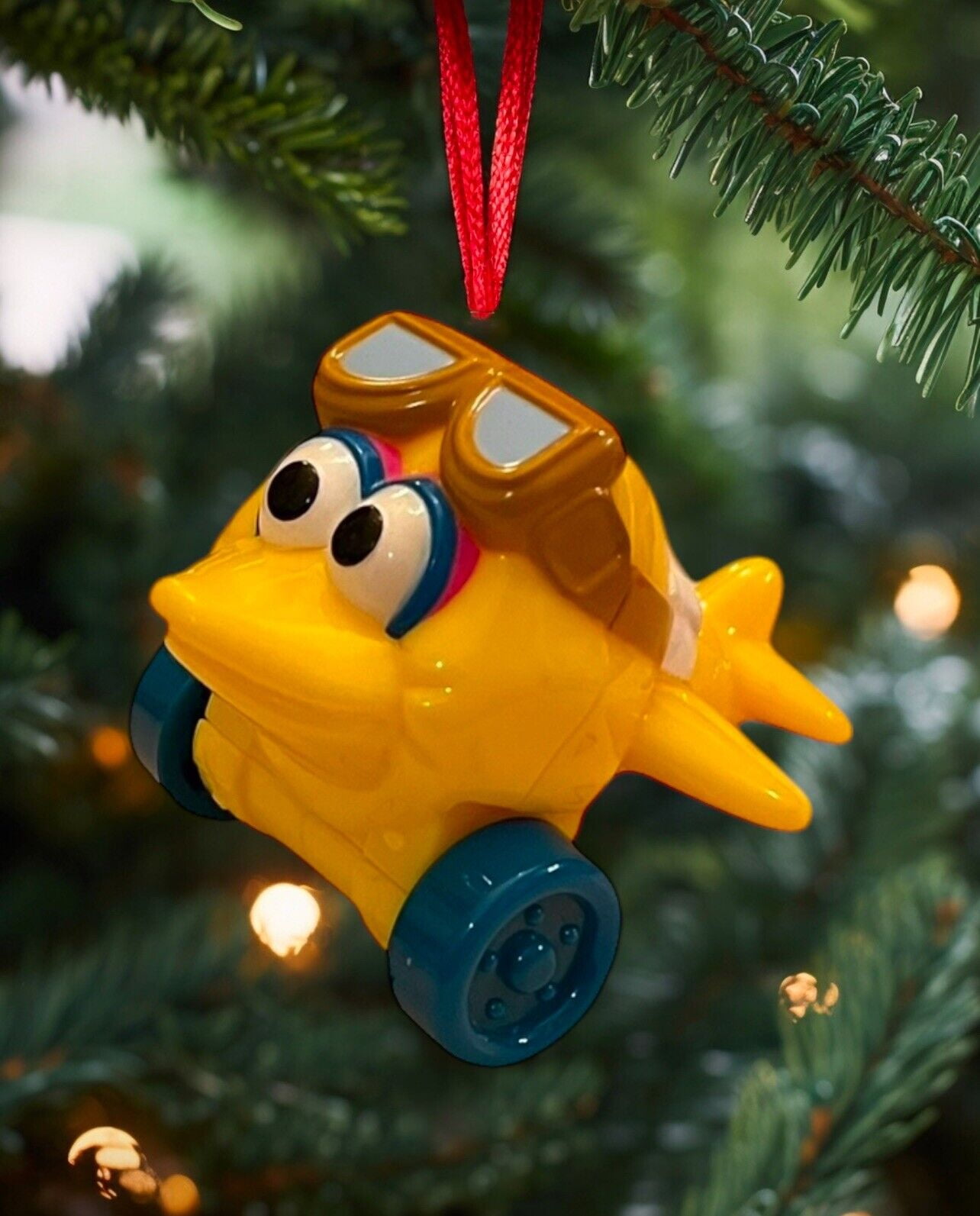 Ornament Sesame Street BIG BIRD Ride CAR Figure Figurine Charm Dangler ...
