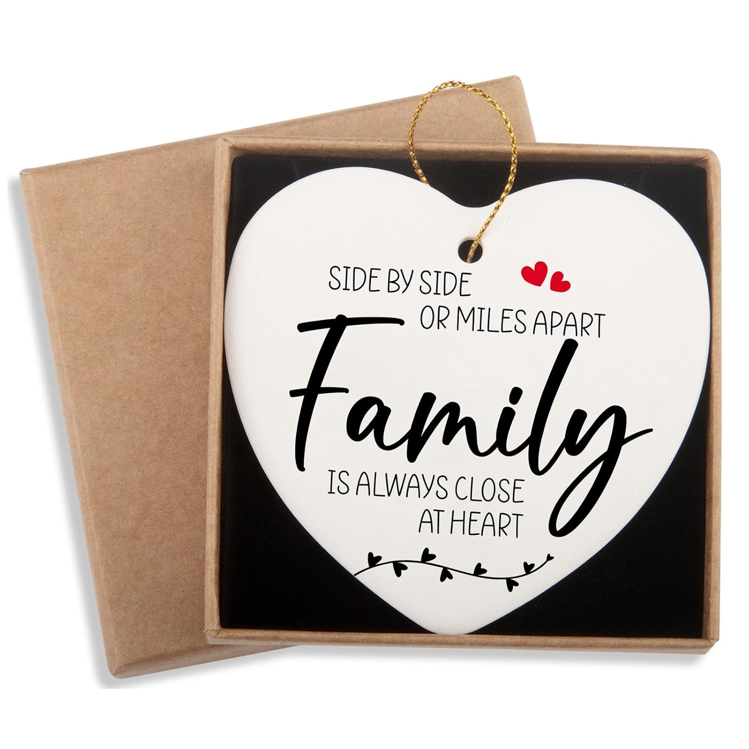 Ornament Side by Side or Miles Apart Family Will Always Be Connected by ...