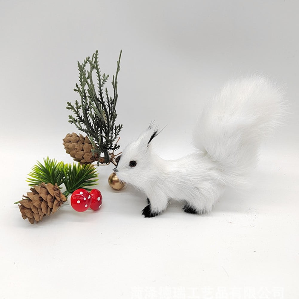 Ornament Simulation Squirrel 12*3*8cm Artificial Decoration Fake Animal ...