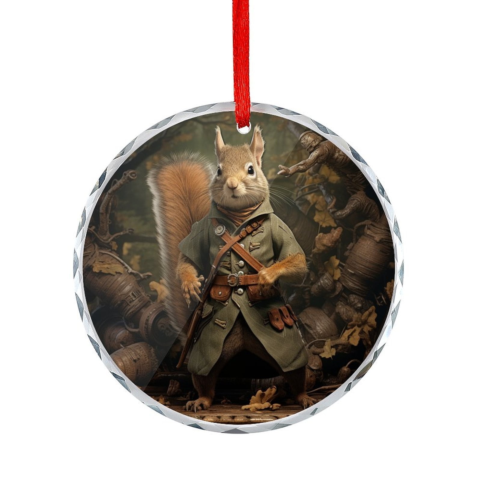 Ornament Squirrel Wild Wood Christmas Tree Glass Ornament Vintage ...