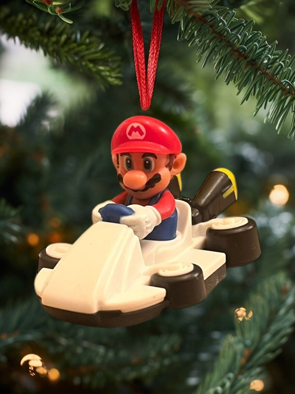 Ornament Super Mario Kart Toad Nintendo Mushroom Car Racer Figure ...