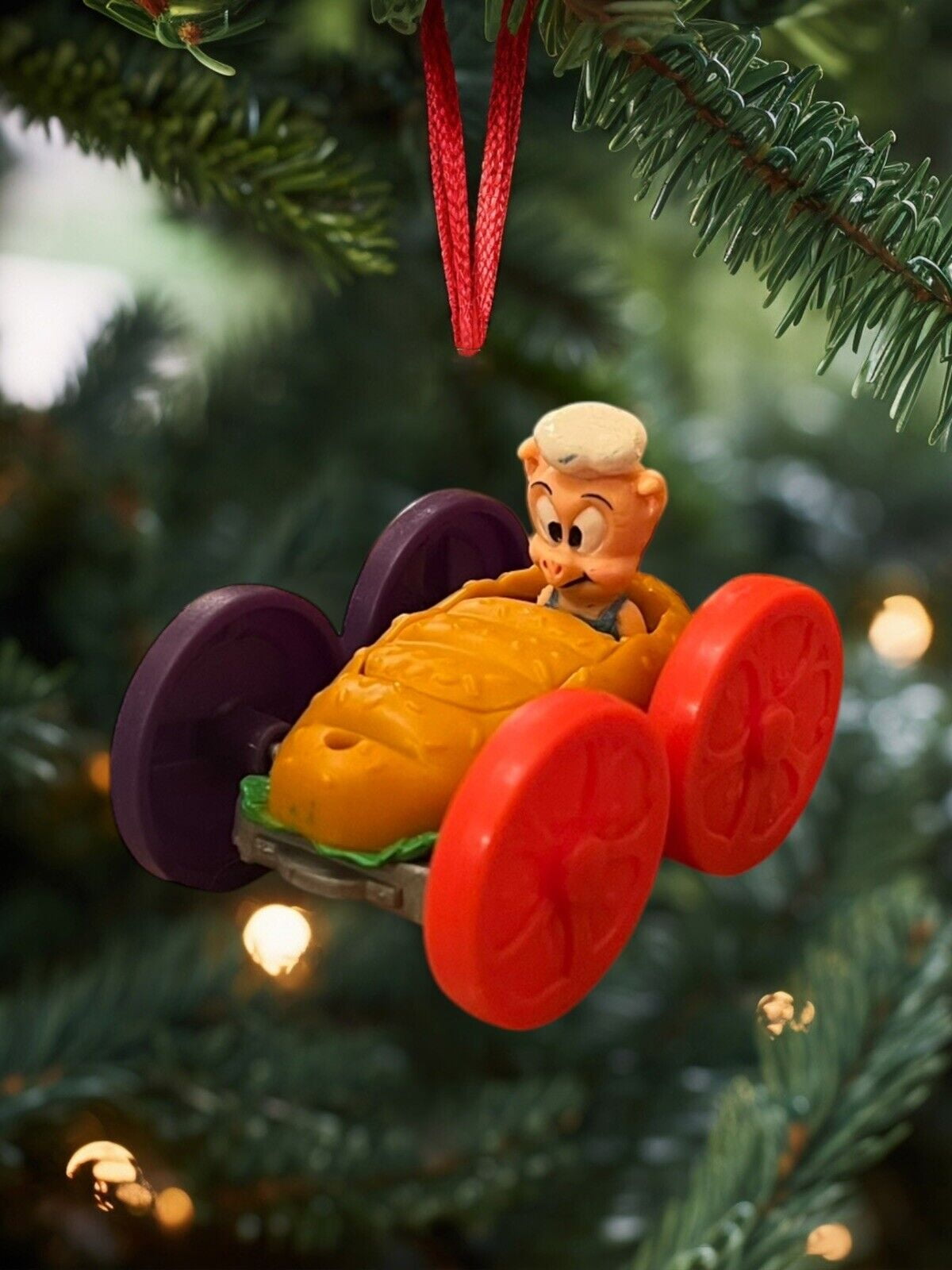 Ornament Taz Porky Pig Flip Cars Tiny Toons 1990 Warner Bros Figure 3 ...