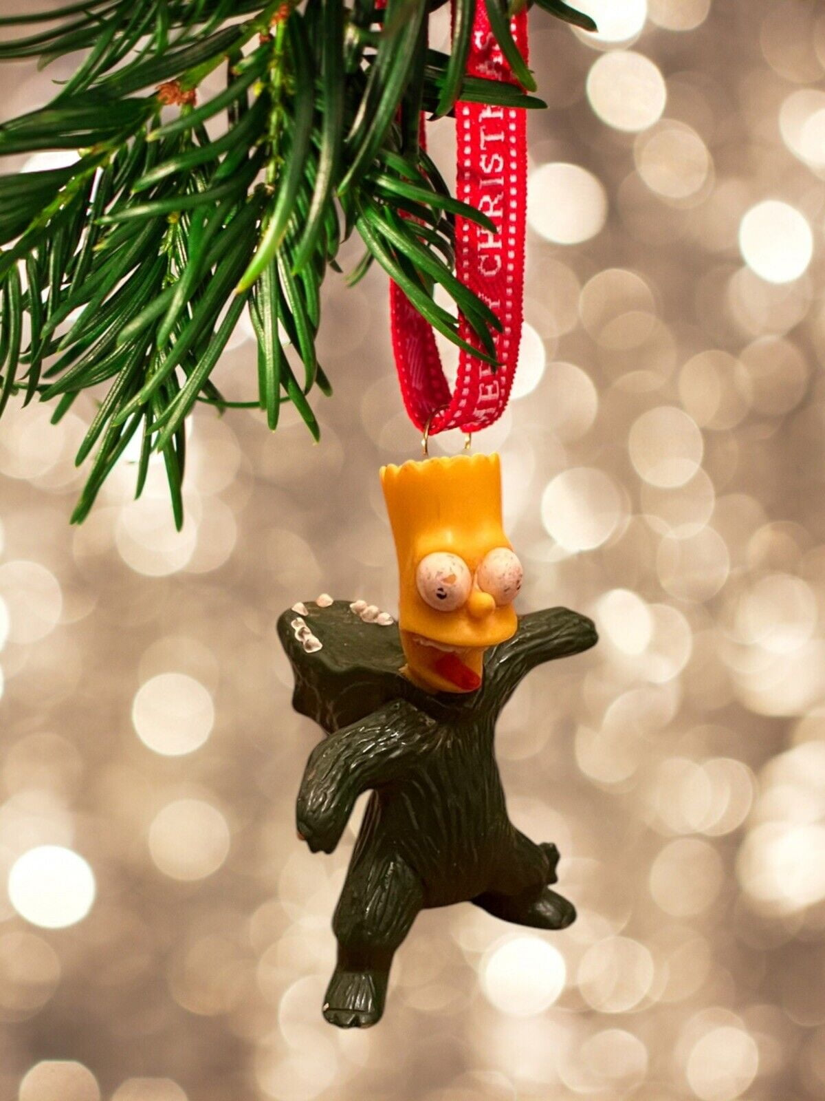 Ornament The Simpsons Treehouse Horror Bart as Bartzilla Figure ...