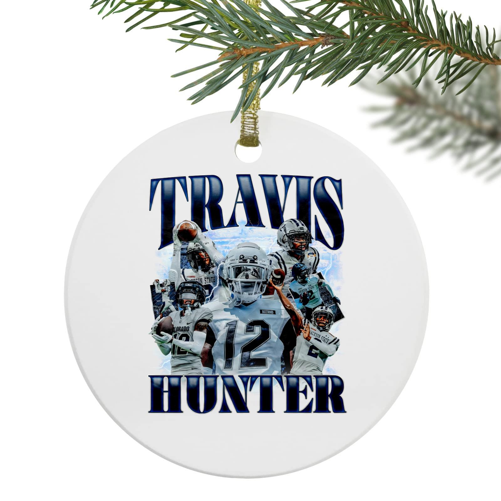 Ornament Travis Hunter Travis Hunter Vintage Sport American Football ...