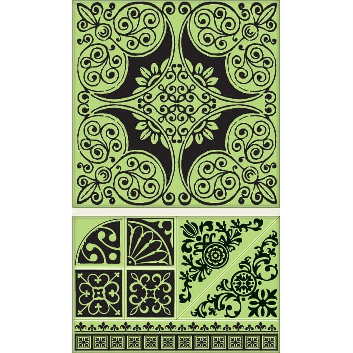 Ornamental Tile Cling Stamp Set By Inkadinkado - Walmart.com
