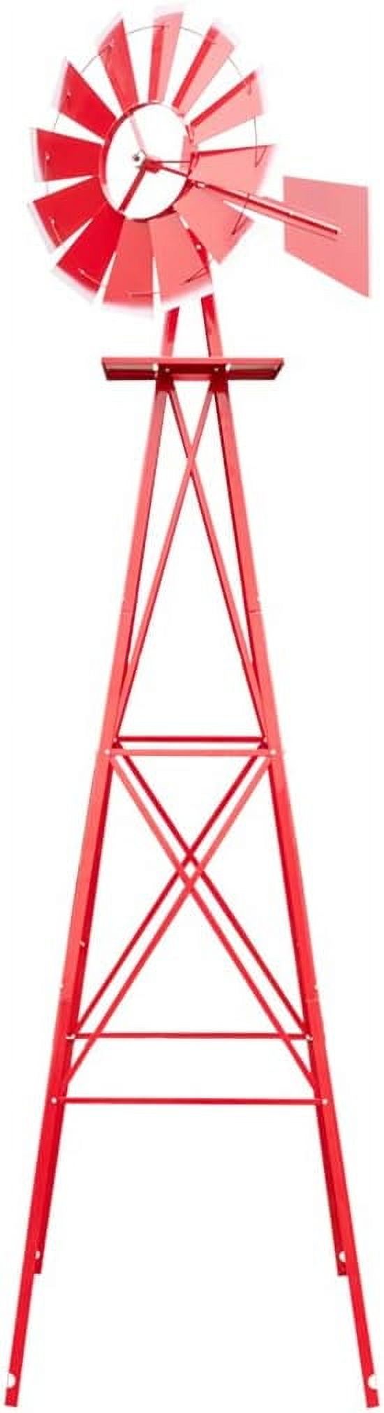 Ornamental Windmill Backyard Garden Decoration Weather Vane, 8FT Heavy ...