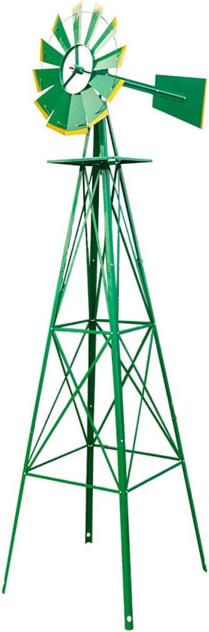 Ornamental Windmill Backyard Garden Decoration Weather Vane, 8FT Heavy ...