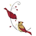 Ornaments Bird Wall Hanging Cardinal Sculpture Artwork Decor Alloy ...