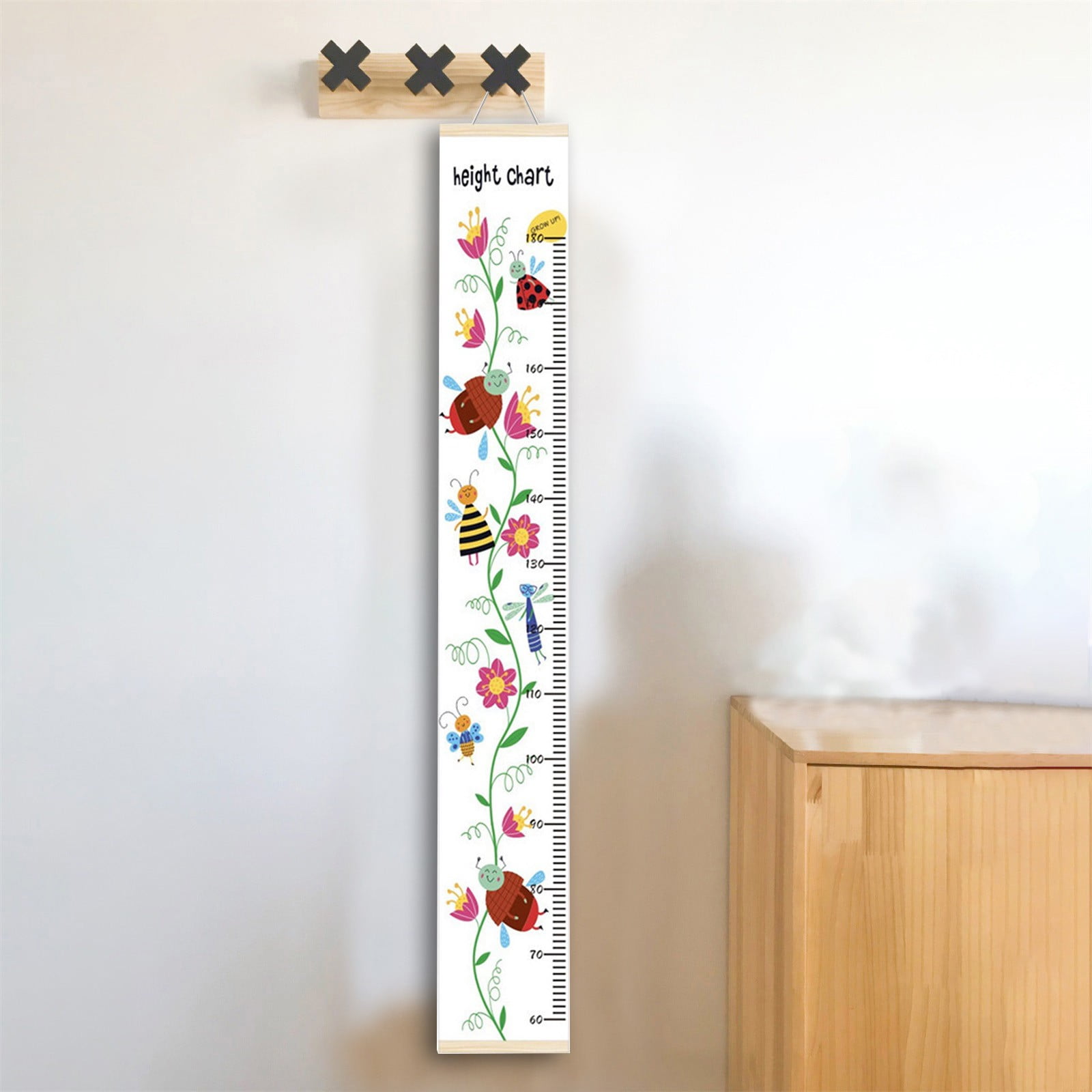 Ornaments Decor Children'S Height Ruler Oil Canvas Height Chart ...