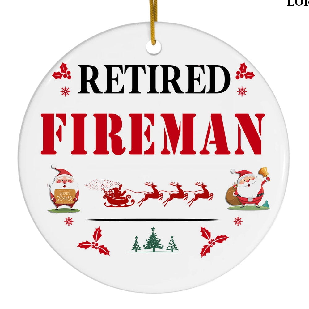 Ornaments Ornament Kits 2025,- Fireman Retirement Ornament, Retirement ...