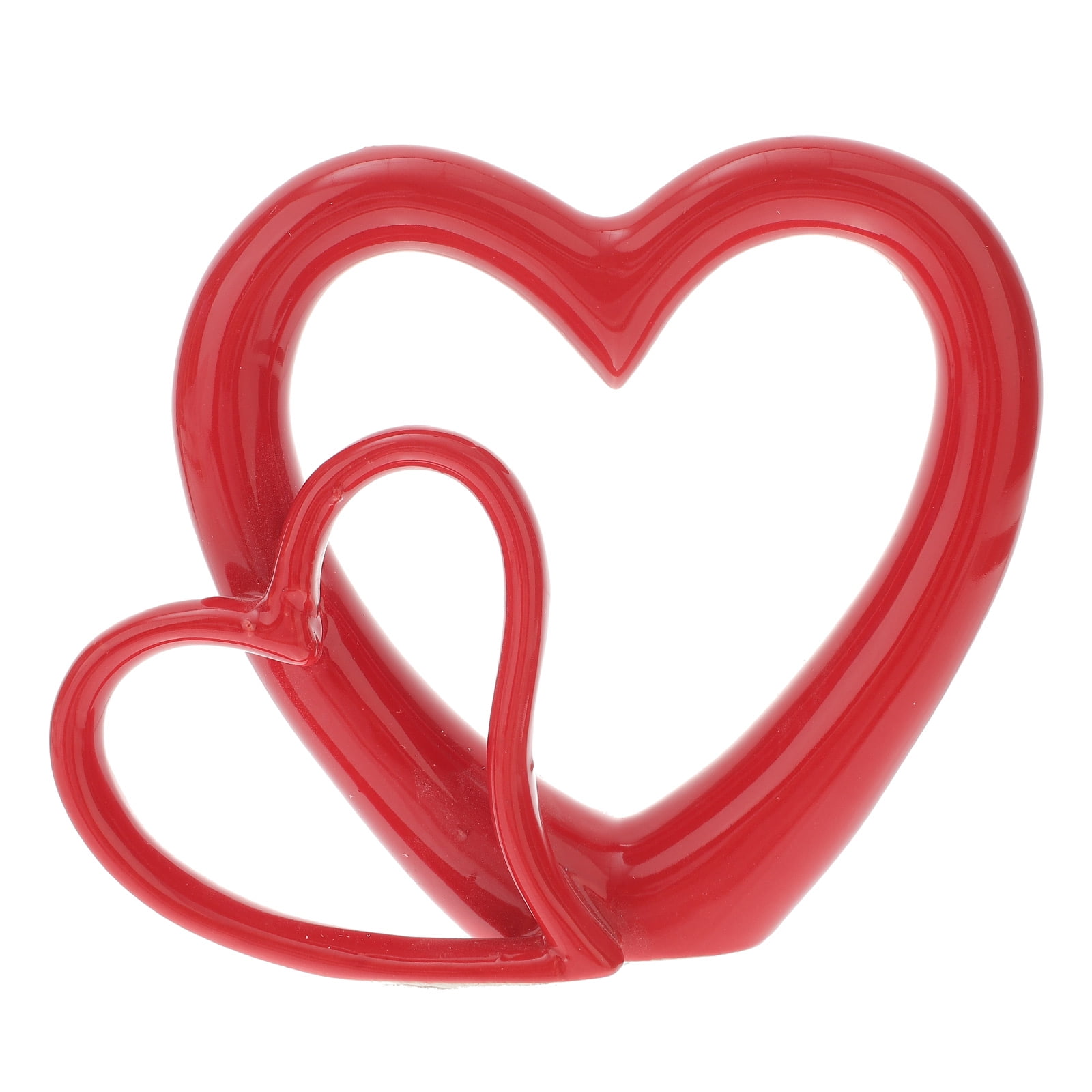 Ornaments Vase Heart Shape Figurine Wedding Heart Sculpture Heart ...