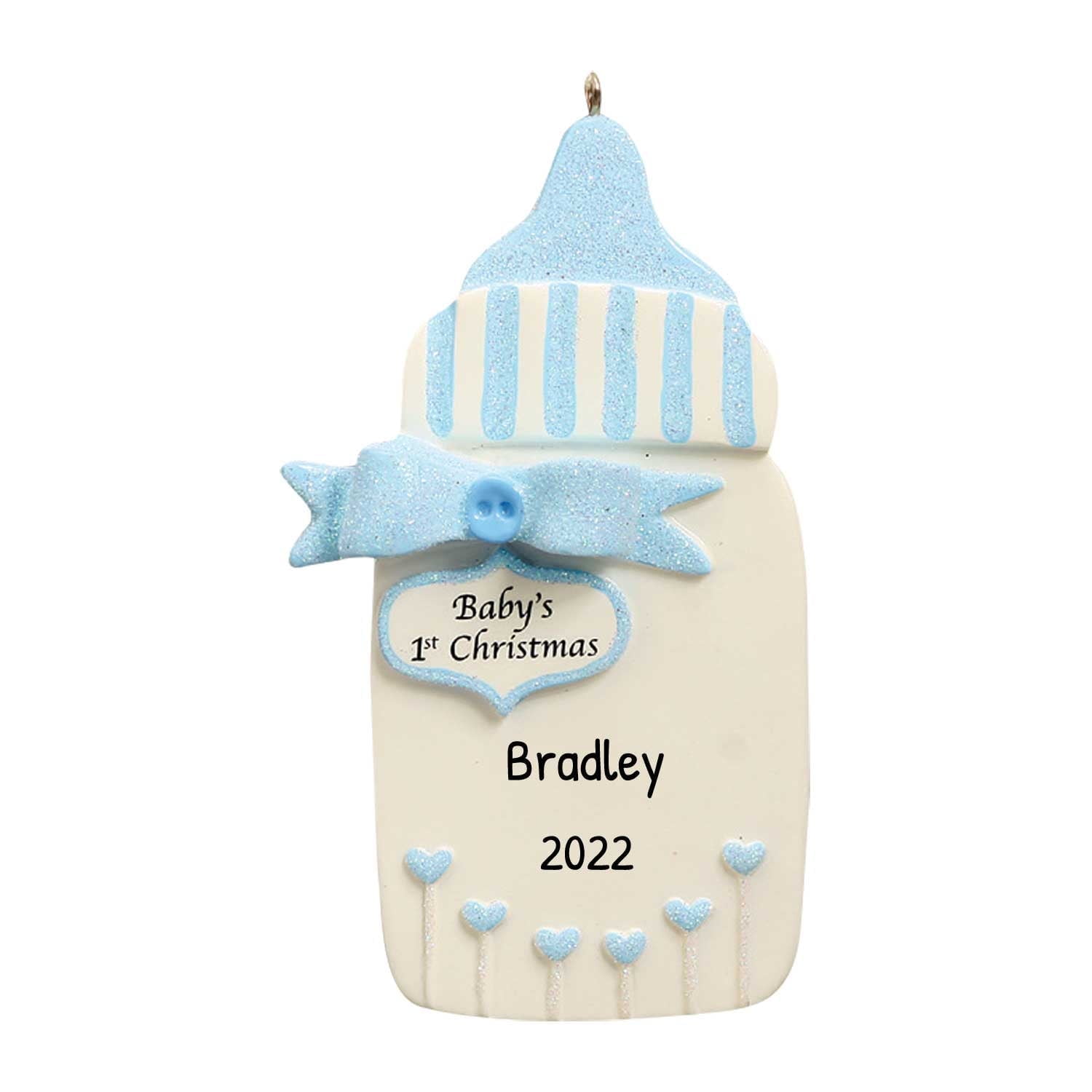 Ornaments by Elves Personalized Baby 1st Bottle Ornament Holiday ...