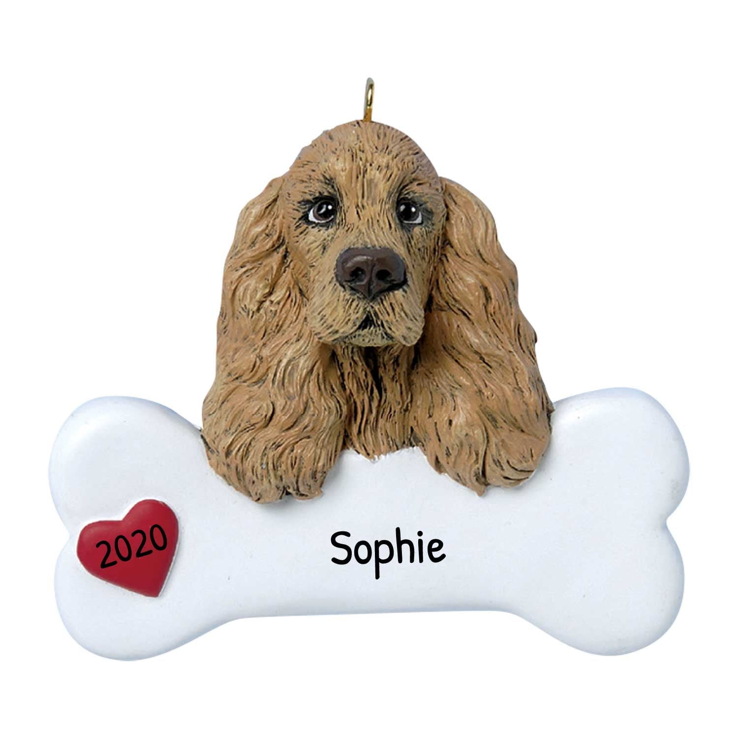 Ornaments by Elves Personalized Cocker Spaniel Christmas Ornament, Dog ...