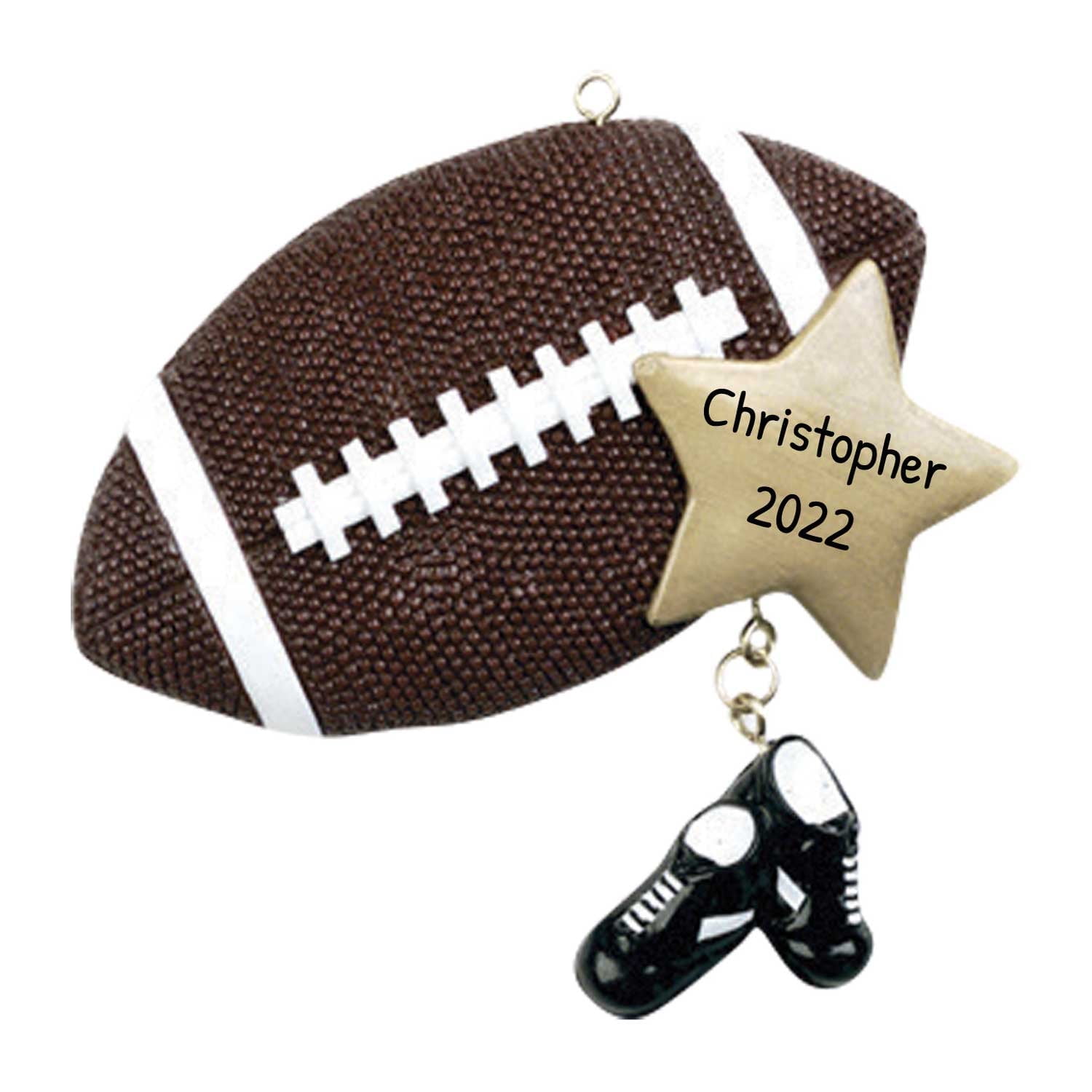 Ornaments by Elves Personalized Football Sports Tree Ornament, American ...