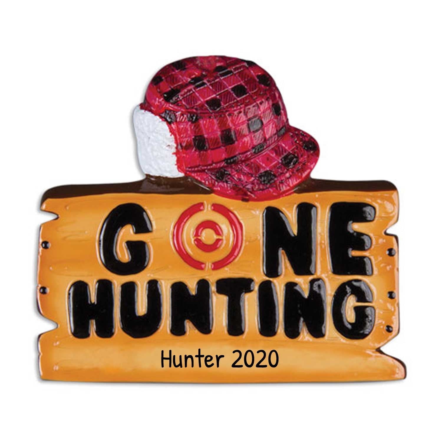 Ornaments by Elves Personalized Gone Hunting Christmas Ornament Hunter ...