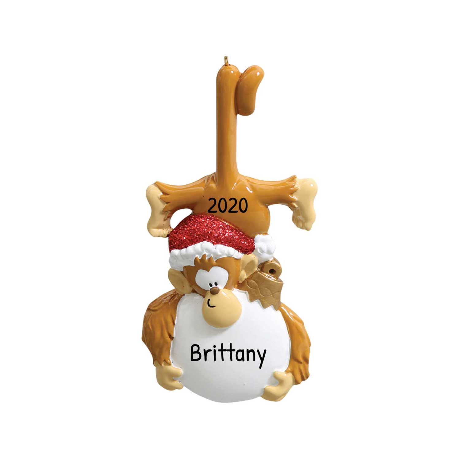 Ornaments by Elves Personalized Monkey Christmas Ornament Woodland ...