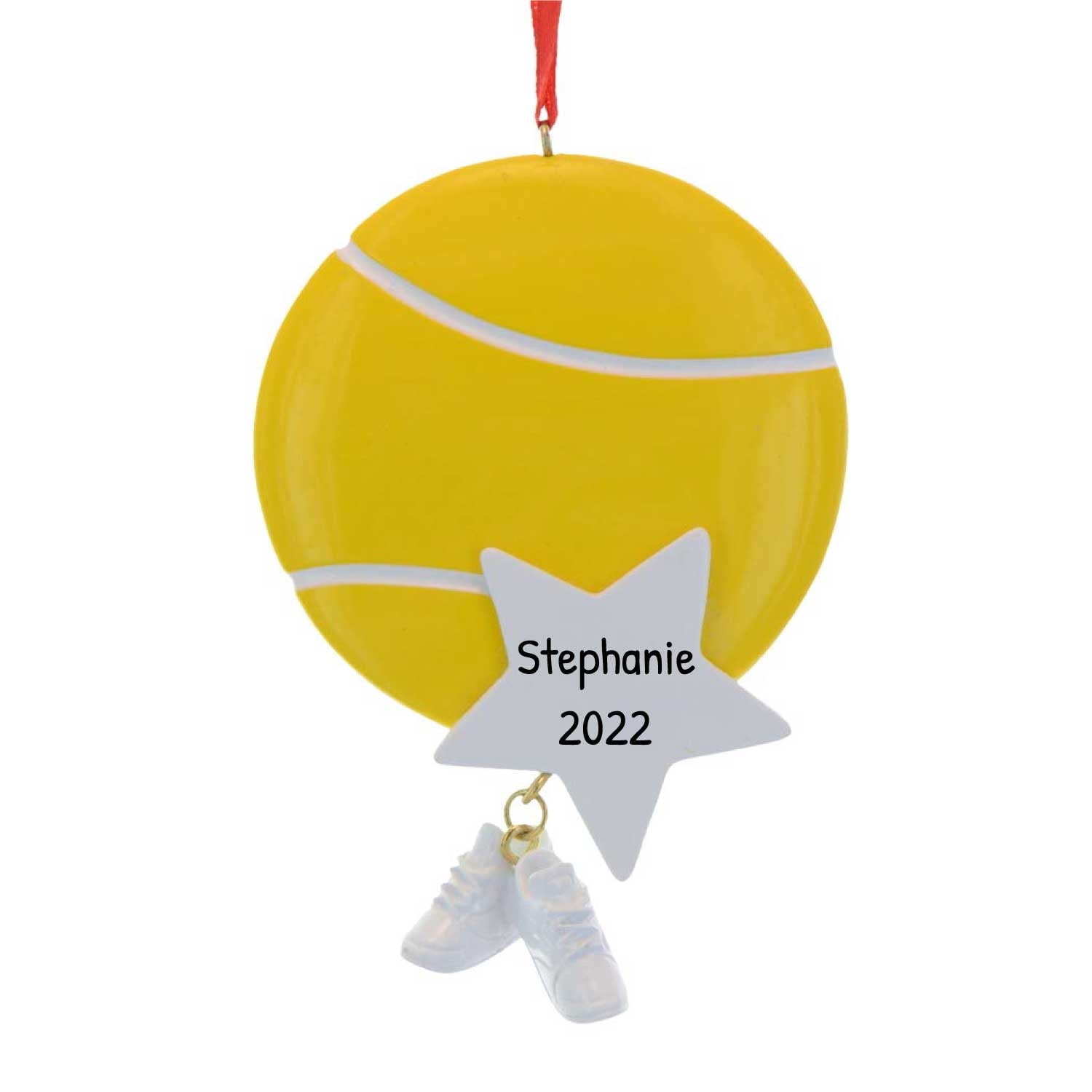 Ornaments by Elves Personalized Tennis Ball Ornament Holiday Keepsake ...