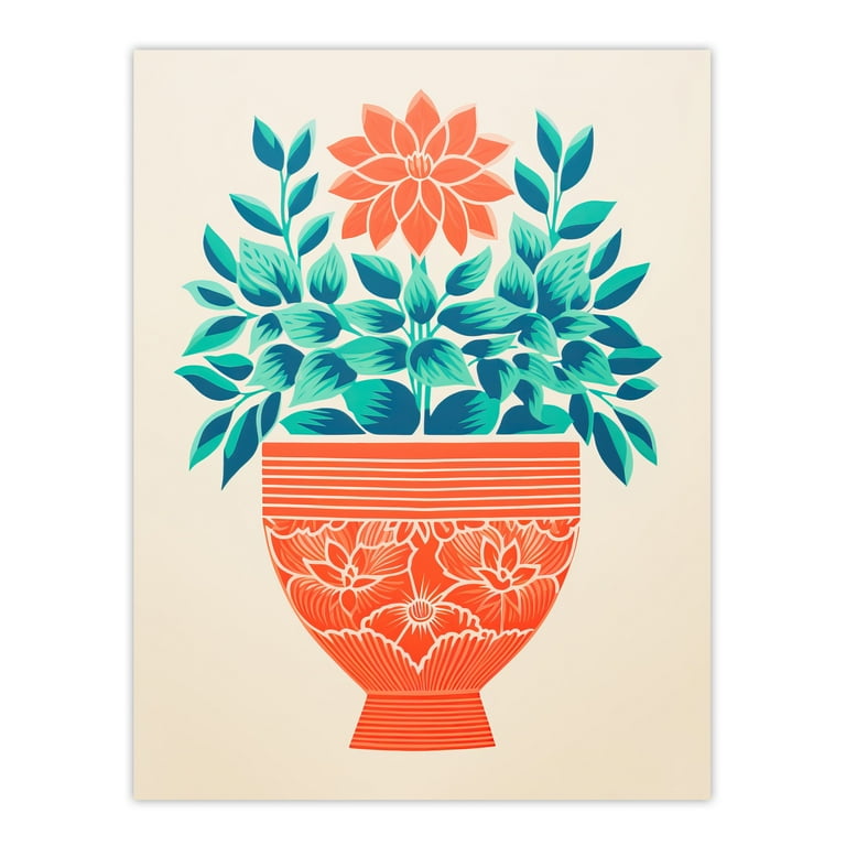 flower screen print