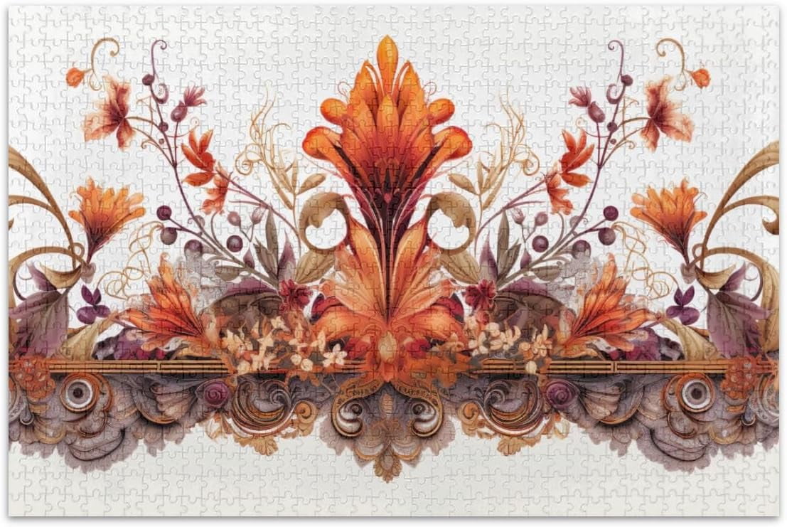 Ornate Flower Designs Jigsaw Puzzles 1000 Puzzles For Adults Funny ornate-flower-designs-jigsaw-puzzles-1000-puzzles-for-adults-funny