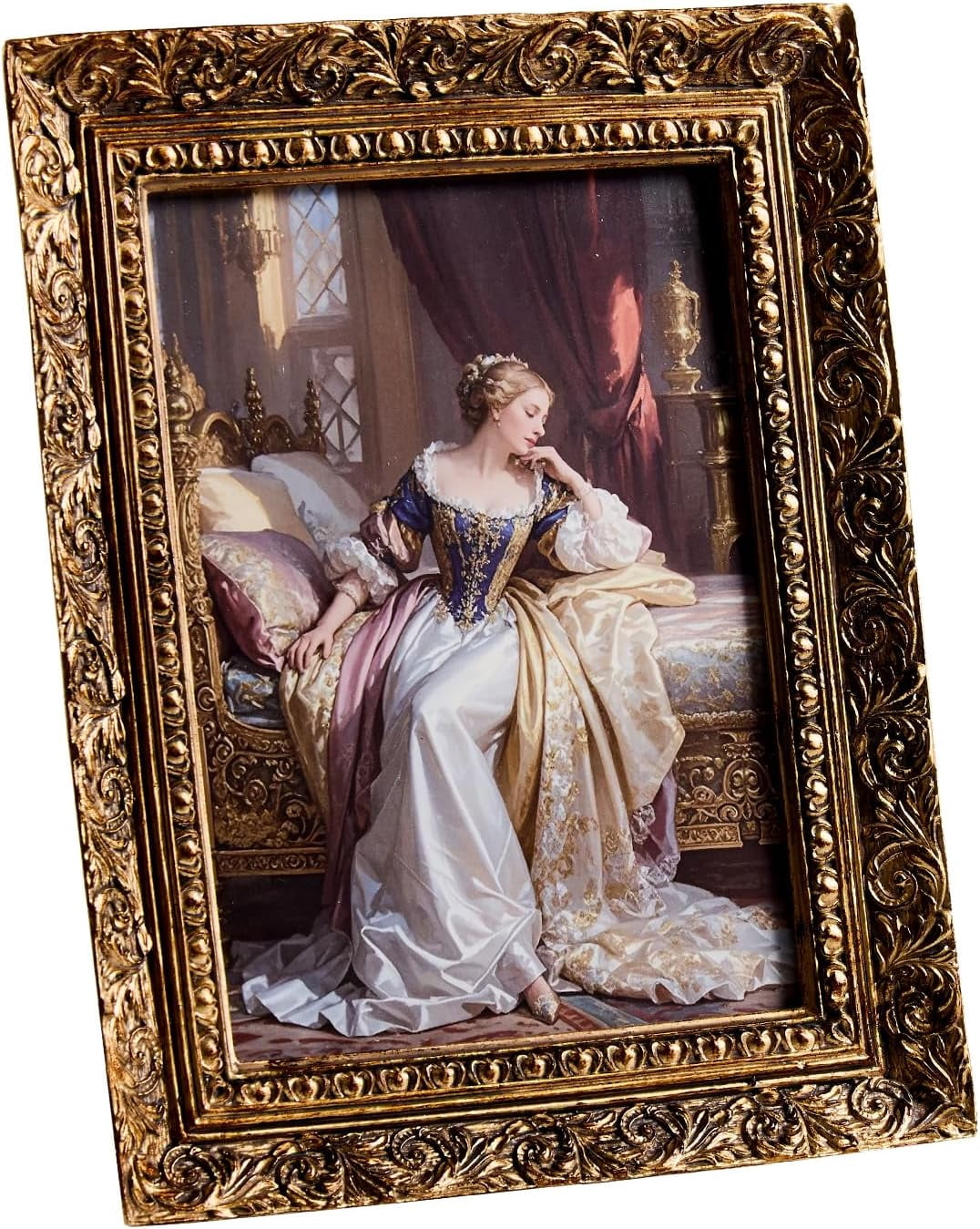 Ornate Gold 5x7 Picture Frame for Best Gift, Sculptured Design Vintage ...
