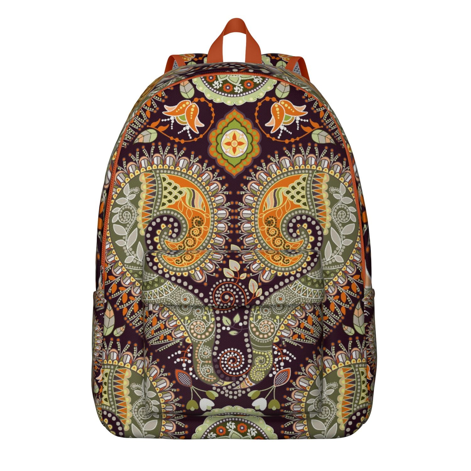 Ornate Paisley Pattern Boho Backpack, Designed for Today's Student and ...