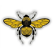 Honey Bee Honey Comb - 3" Vinyl Sticker - For Car Laptop I-Pad Phone ...