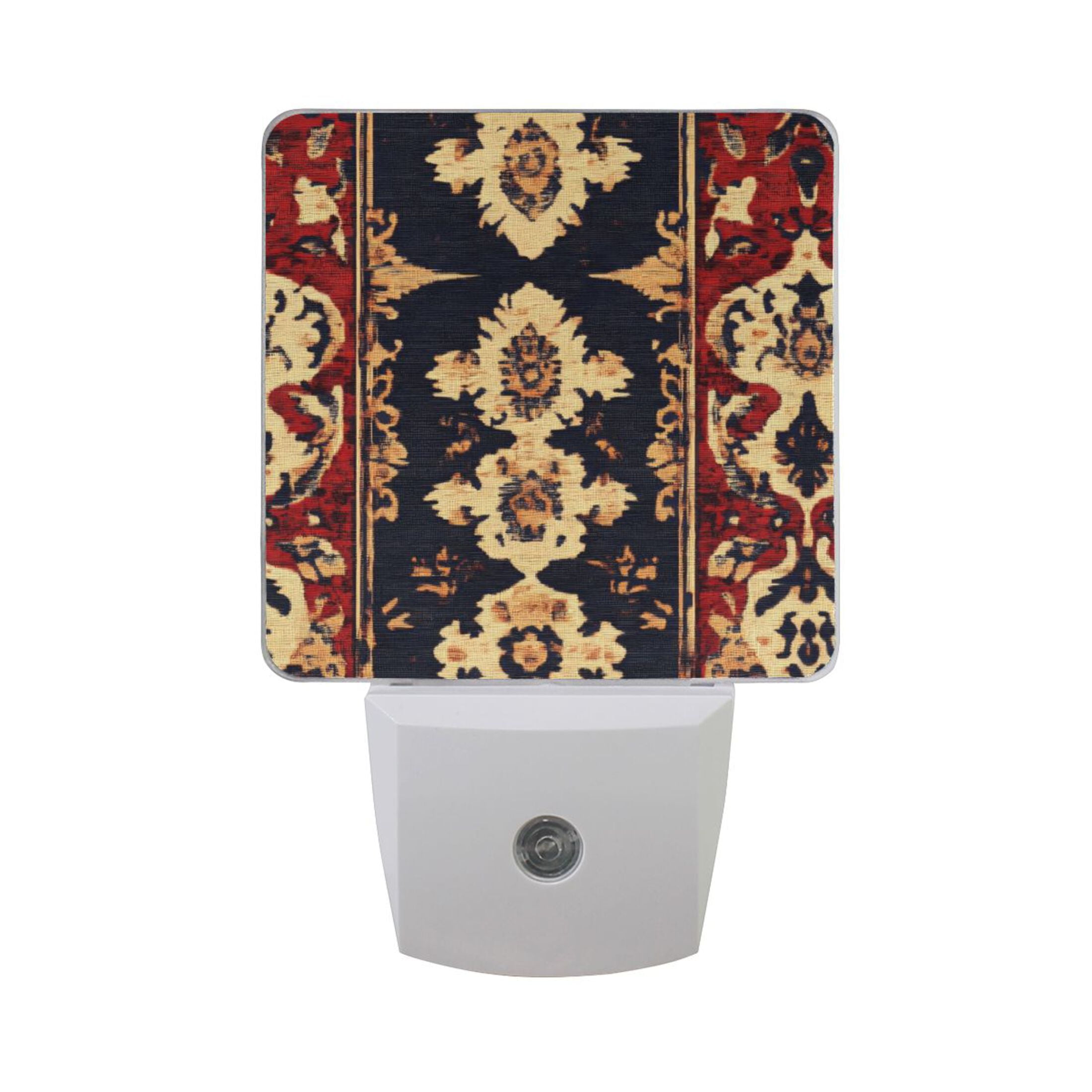 Ornate Retro Floral Night Light 2 Pack LED Nightlight Plug into Wall ...