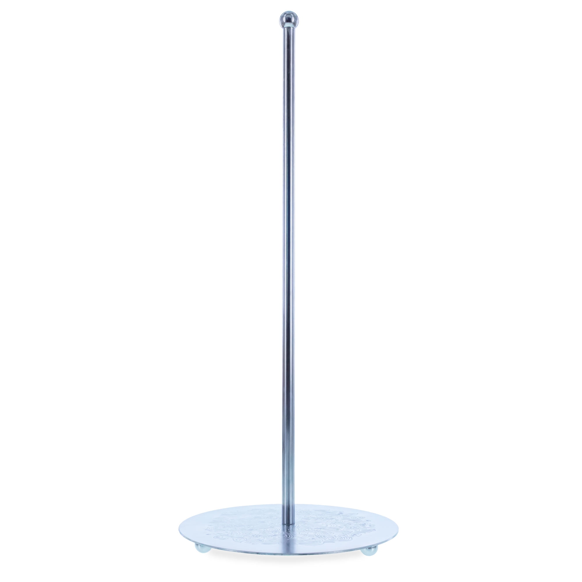 Ornate Silver Metal Rod Tree Topper Stand Display Stand 10 Inches ...