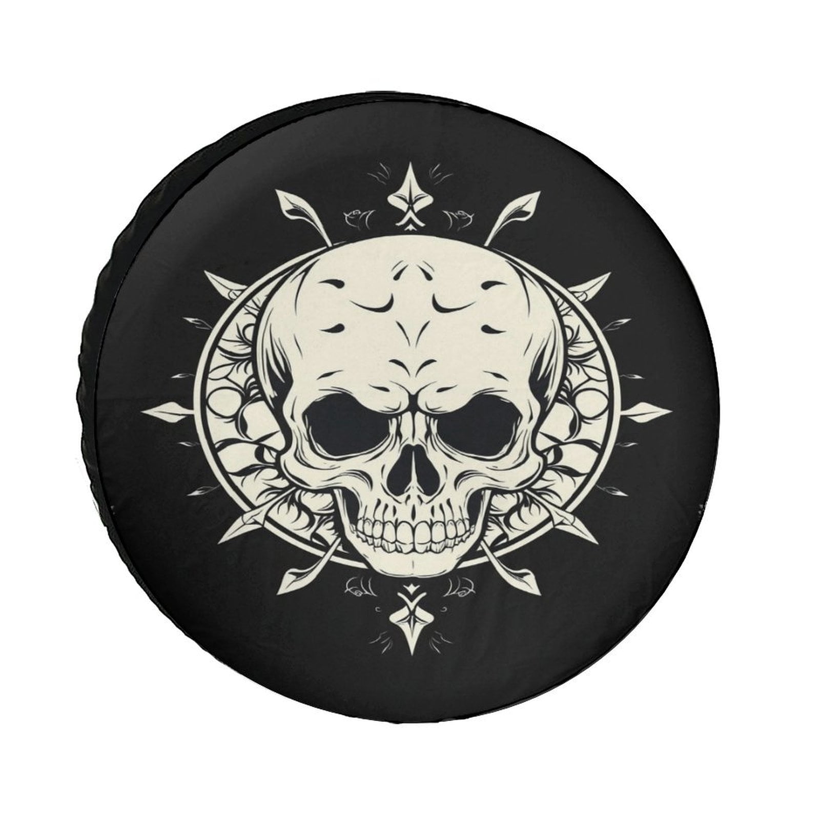 Ornate Skull Dark Design Art Spare Tire Cover Dust-Proof Wheel Tire ...