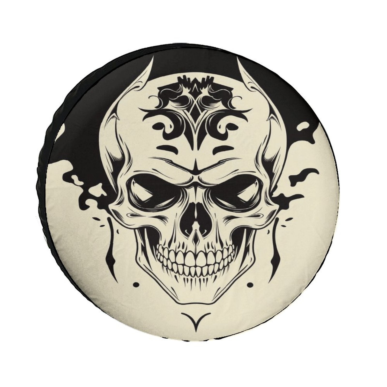 Ornate Skull Design Tattoo Art Spare Tire Cover Weatherproof Wheel ...