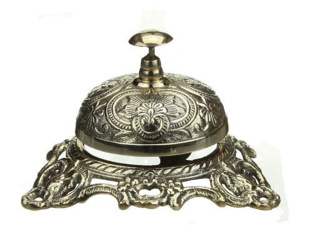 Ornate Solid Brass Hotel Counter Bell - Walmart.com