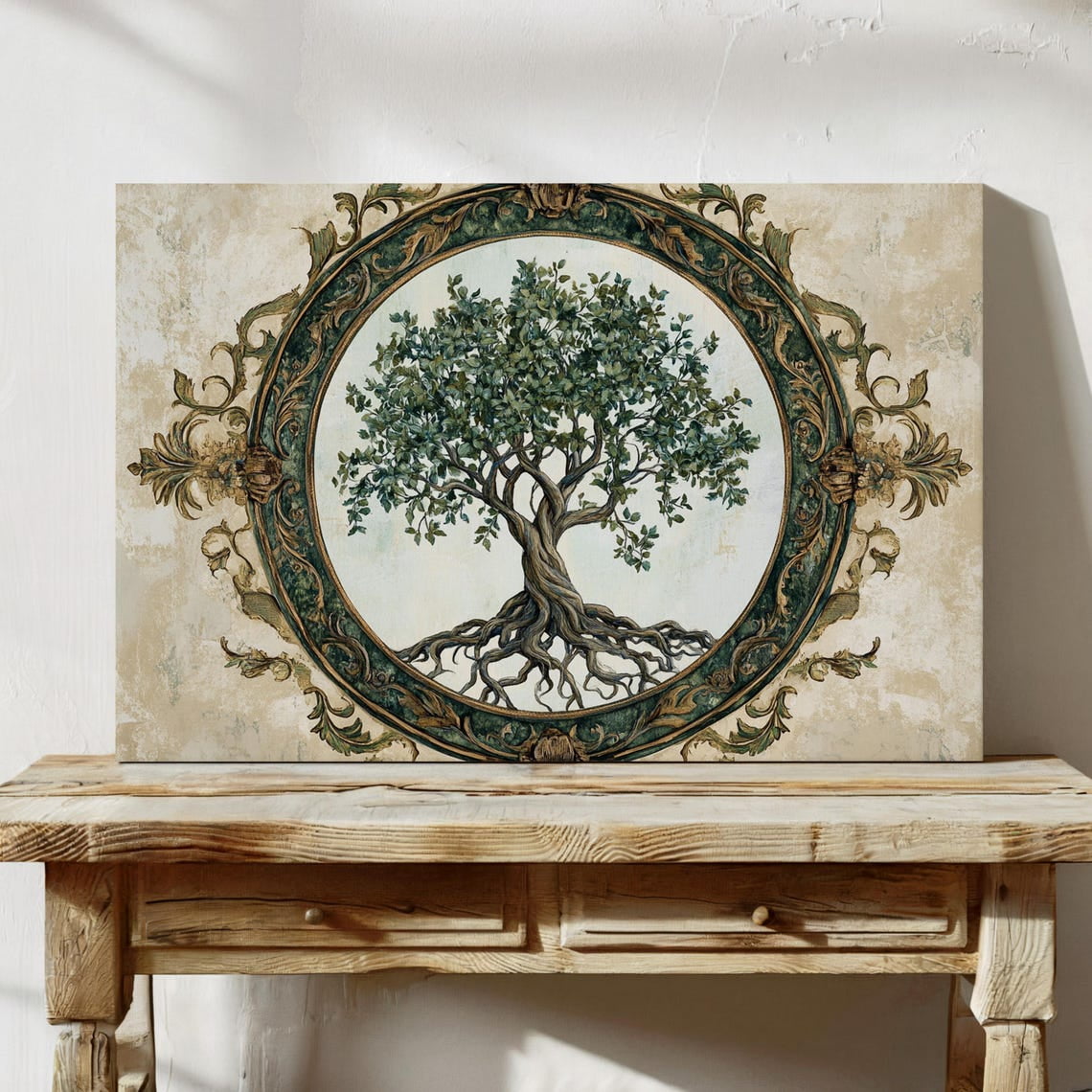 Ornate Tree Of Life Wall Art - Intricate Nature-Inspired Artwork With ...