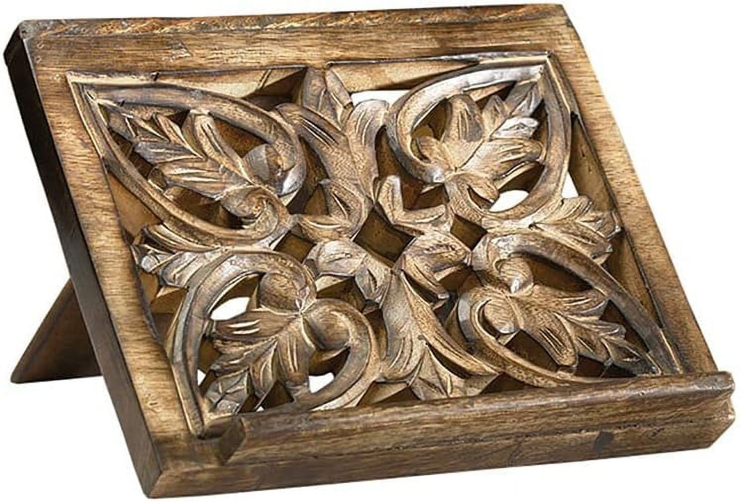 Ornate Wood Carved Bible/Missal Stand - Walmart.com