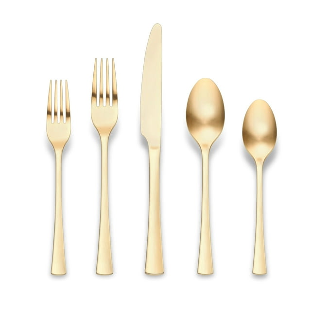 Ornative Modern Metal Flatware - HAB, 18/0 Stainless Steel, Titanium ...