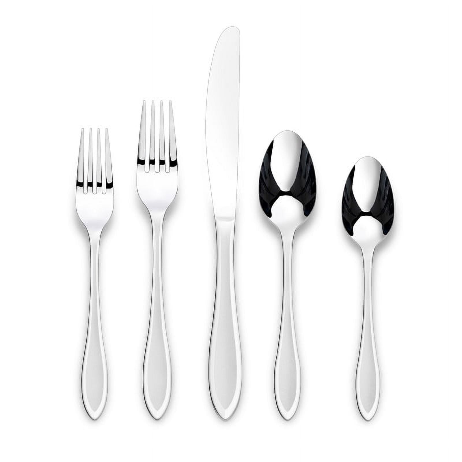Ornative Flatware - TATE - 18/0 Stainless Steel, Sand Two-tone Silver ...