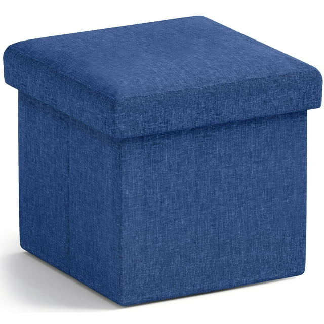 Ornavo Home 1 Pack Small Storage Ottoman Foldable Collapsible Cube ...
