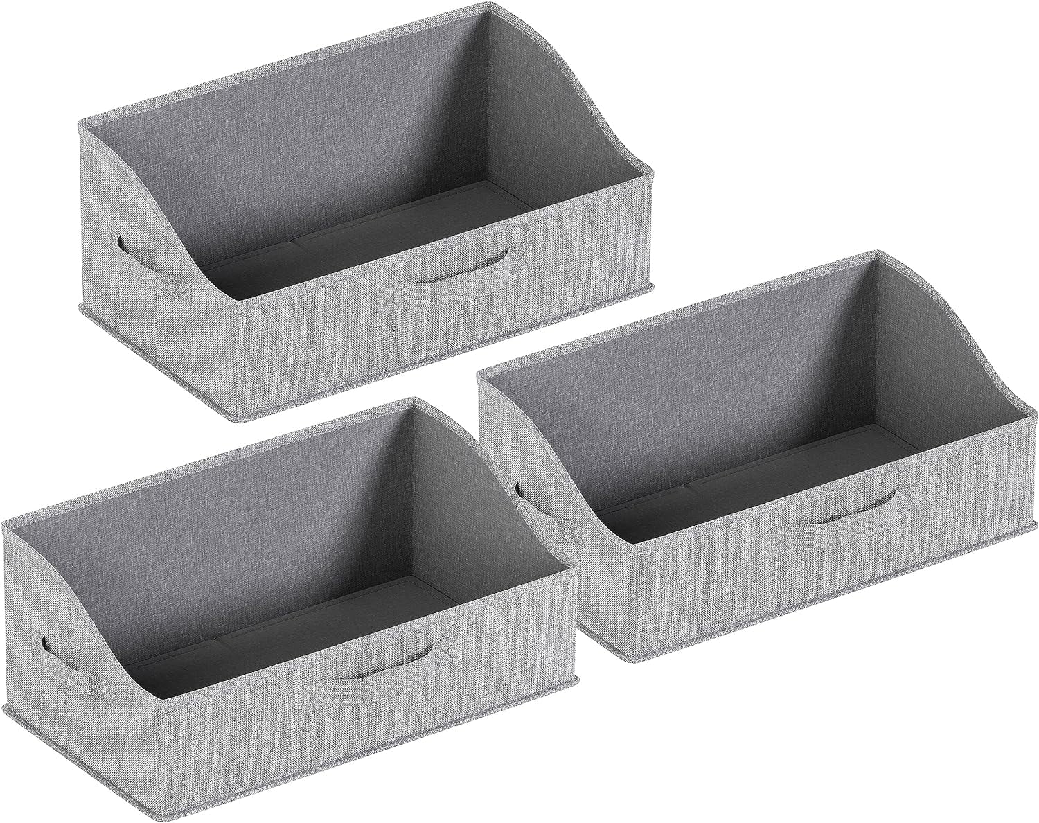 Ornavo Home 3 Pack Collapsible Trapezoid XLarge Storage Bins, Foldable ...