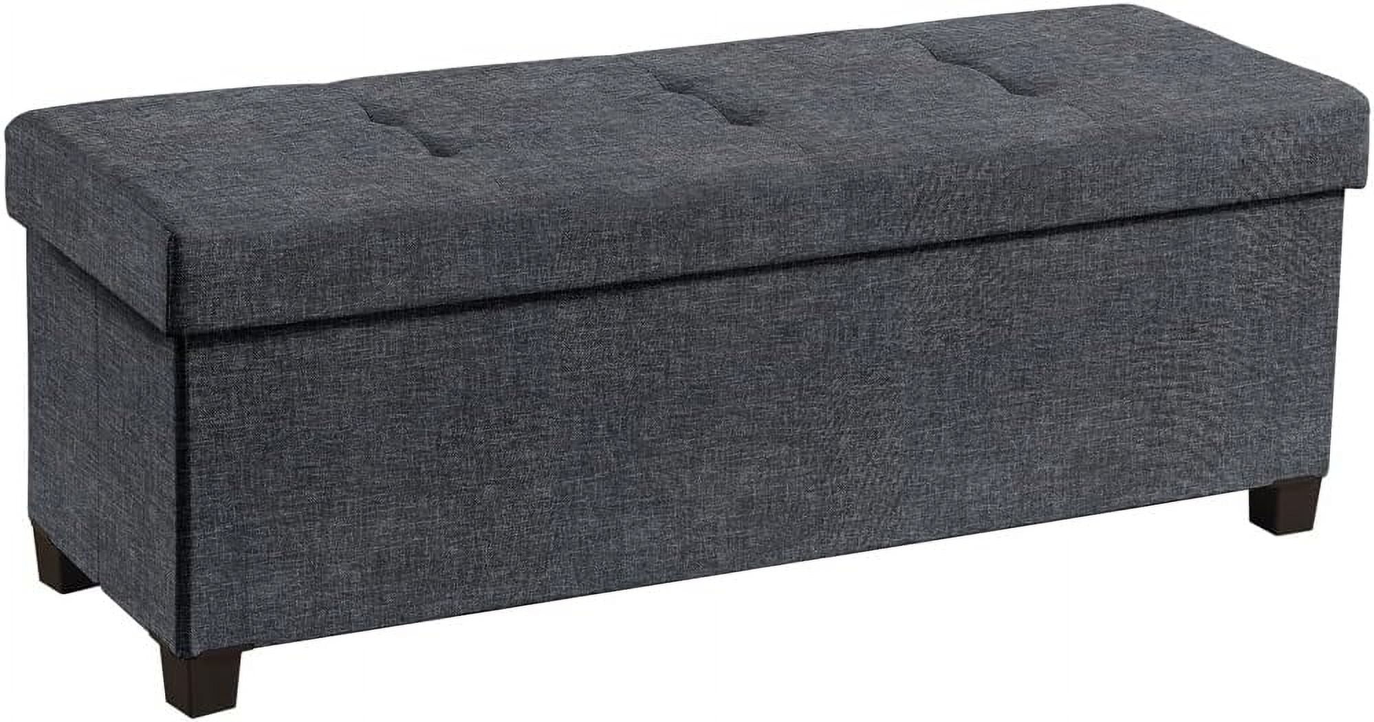 Ornavo Home 43 Inch Storage Ottoman, Large Storage , Ottoman with ...