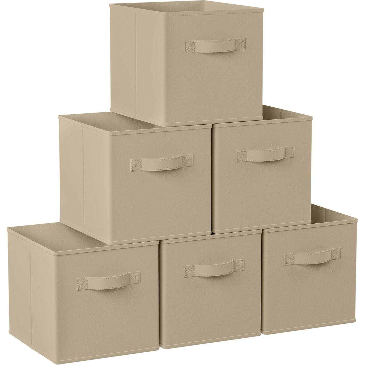 Ornavo Home Foldable Collapsible Kallax Storage Box Bins Shelf Basket ...