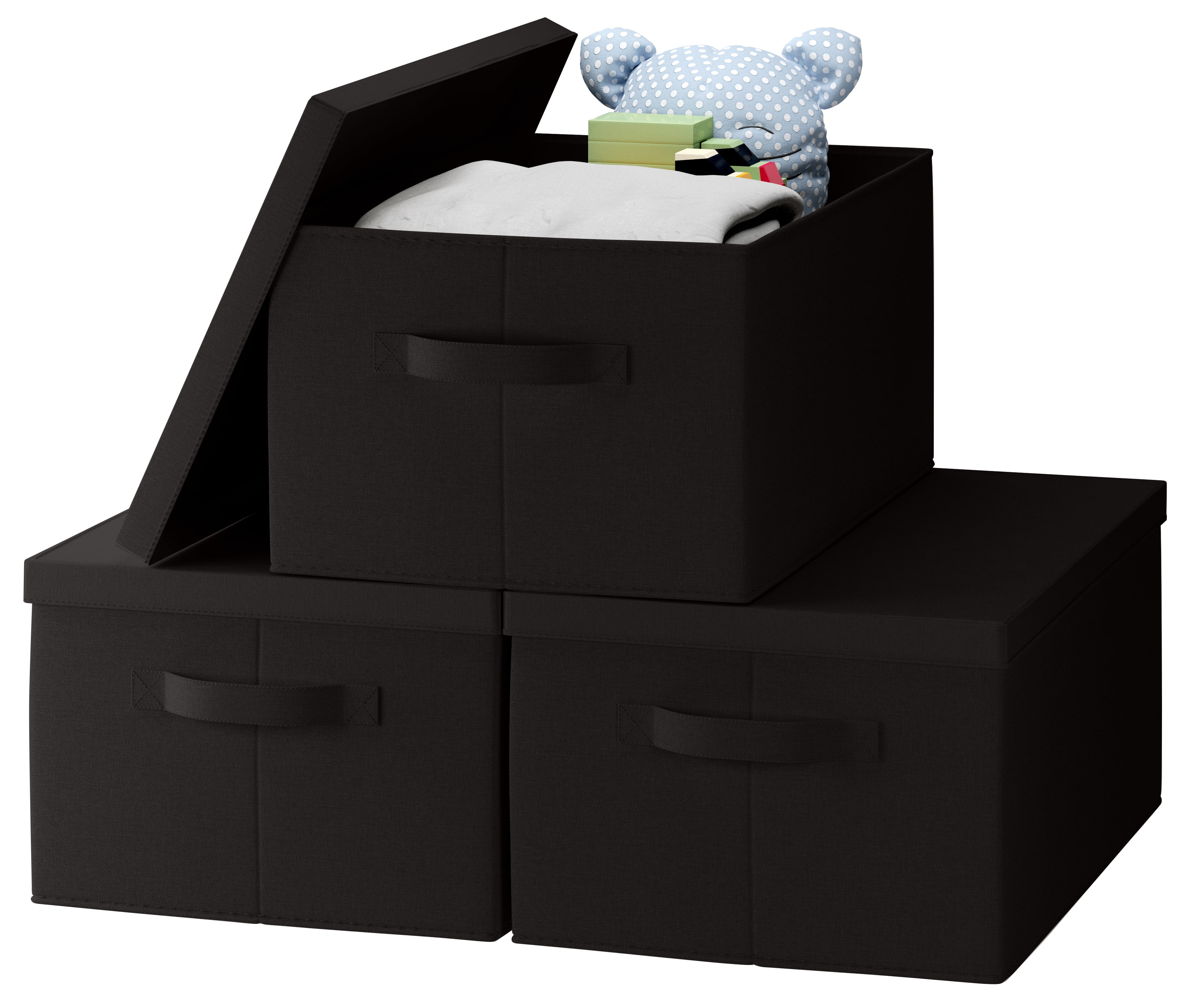 Ornavo Home Foldable Collapsible Large Storage Box Bins Fabric Shelf ...