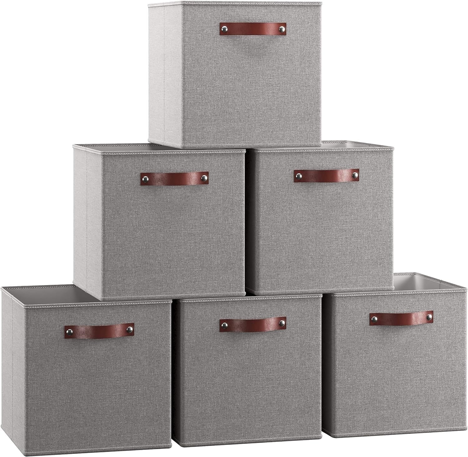 Ornavo Home Foldable Collapsible Storage Box Bins Linen Fabric Shelf ...