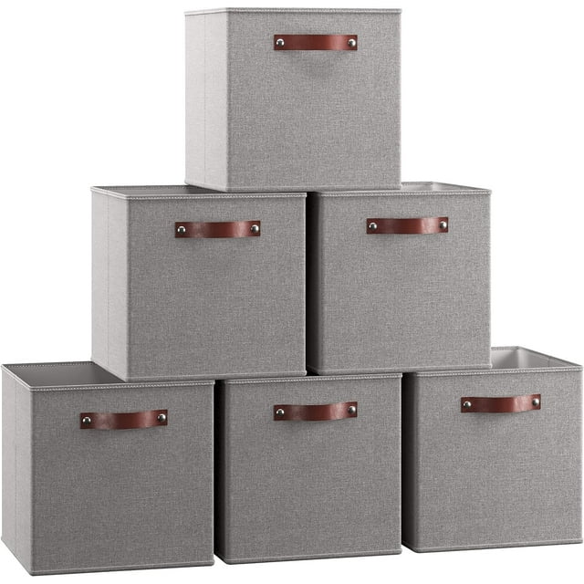 Ornavo Home Foldable Collapsible Storage Box Bins Linen Fabric Shelf ...