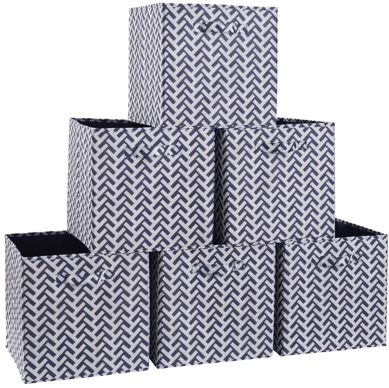 Ornavo Home Foldable Collapsible Storage Box Bins Shelf Basket Cube ...