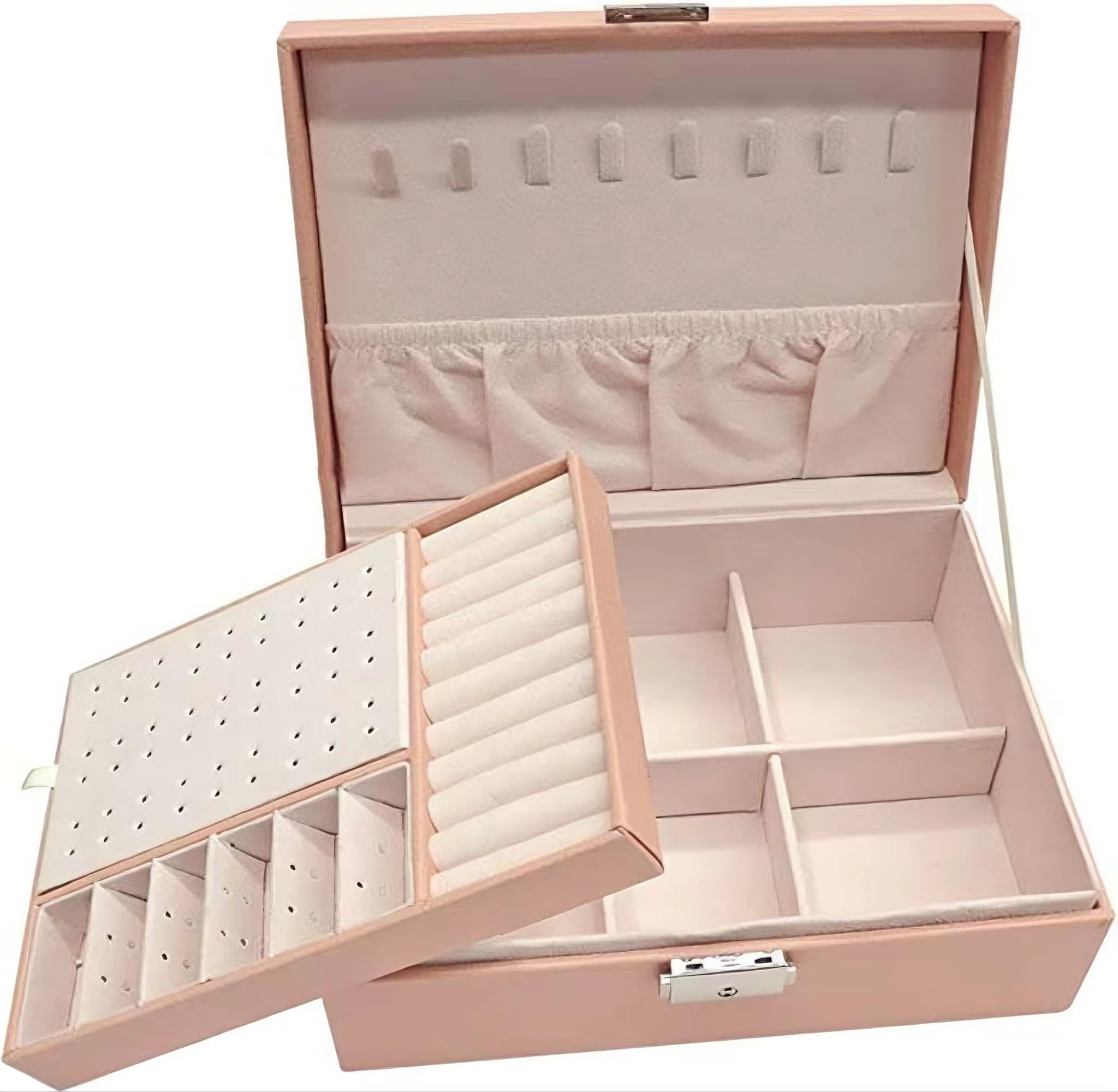 Ornem Jewelry Box for Women Girls Jewelry Organizer Storage Case 2 ...