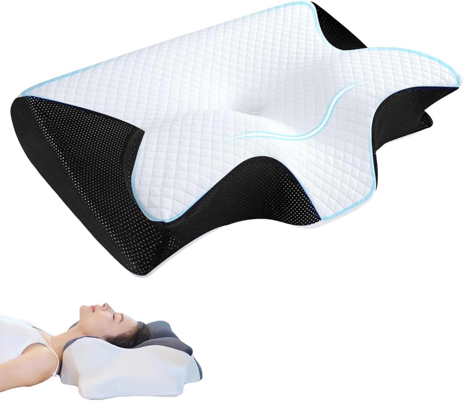 Ornexis Migraine Pillow, Ornexis Cervical Migraine Neck Pillow ...