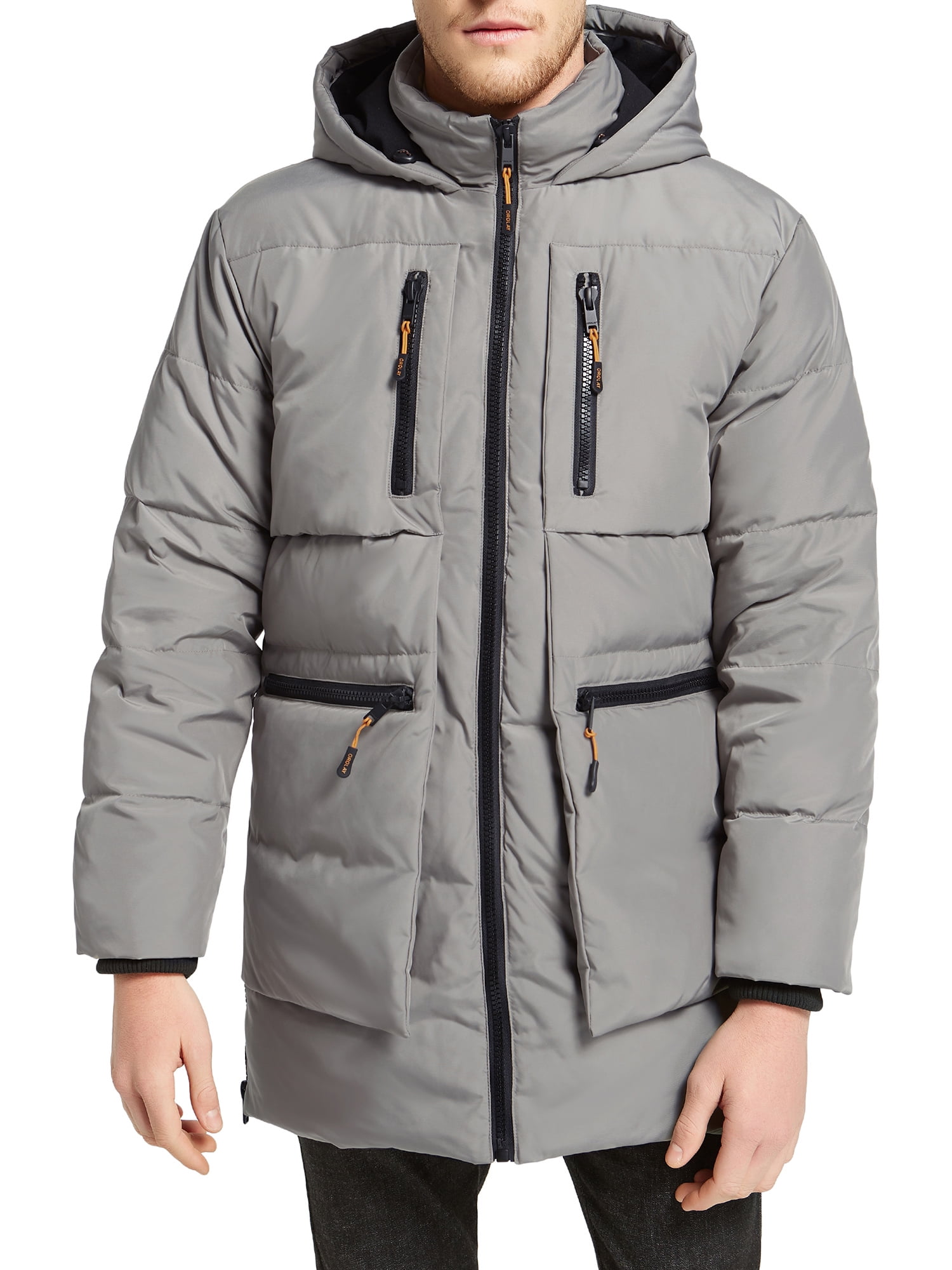Orolay Men's Puffy Down Jacket Warm Winter Down Jacket with Multi ...