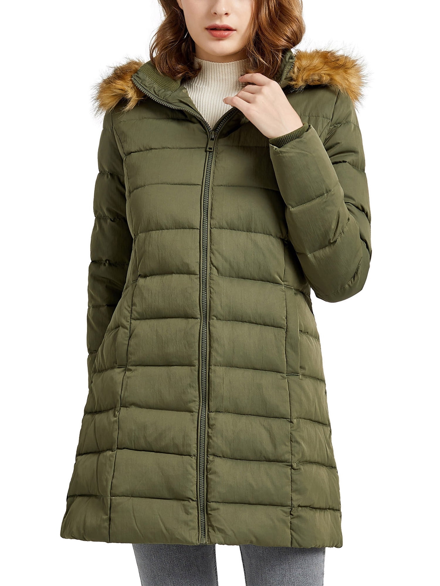 Orolay Women's Lightweight Quilted Down Jackets Water Resistant Slim ...
